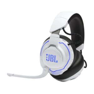 jbl quantum 910p - wireless consol over-ear gaming headset with head tracking-enhanced, active noise cancelling and bluetooth, quantumspatial 360, hi-res certified, low latency wireless (white)