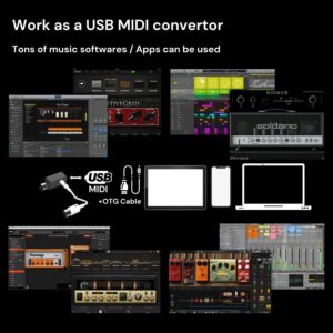 Paint Audio MIDI Captain Foot Controller and Wireless MIDI Adapter-MIDI Mate Time Engine Function Support all PC/CC/Note commander 10 Foot Switches