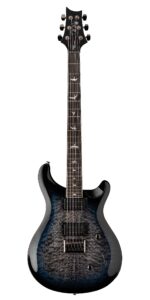 prs guitars 6 string se mark electric guitar, holcomb blue, right (111857::hl:)