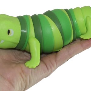 1 Alligator Wiggle - Gator Crocodile Reptile Large Articulated Jointed Moving Slug Toy - Unique