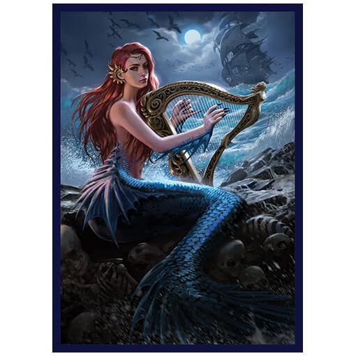 Fantasy North - Allamorra - Alluring Siren - 100 Smooth Matte TCG Trading Card Sleeves - Fits Magic MTG Commander Pokemon and Other Card Games - Playing Card Sleeves