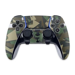 mightyskins skin compatible with ps5 dualsense edge controller - polygonal camo | protective, durable, and unique vinyl decal wrap cover | easy to apply & change styles | made in the usa