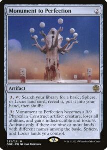 magic: the gathering - monument to perfection (233) - phyrexia: all will be one