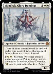 magic: the gathering - mondrak, glory dominus (023) - phyrexia: all will be one