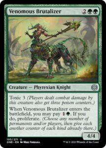 magic: the gathering - venomous brutalizer (193) - phyrexia: all will be one