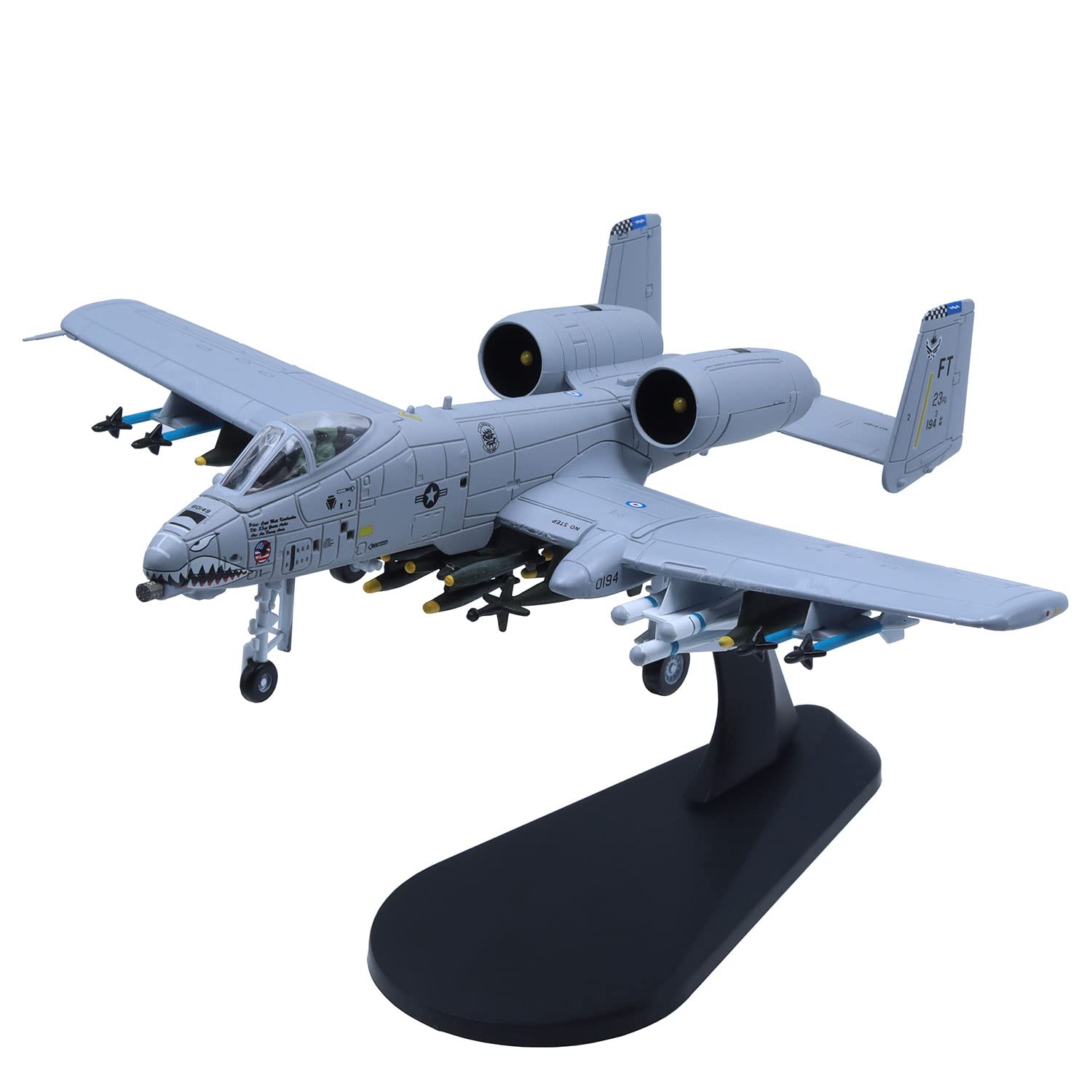 Udnorbay 1/100 A-10 Thunderbolt II Warthog Attack Plane Metal Fighter Military Model