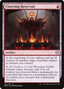 magic: the gathering - churning reservoir (127) - phyrexia: all will be one