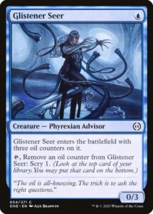 magic: the gathering - glistener seer (054) - phyrexia: all will be one