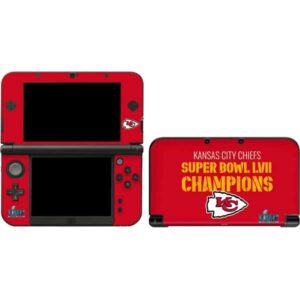 skinit decal gaming skin compatible with 3ds xl 2015 - officially licensed nfl kansas city chiefs super bowl lvii champions design