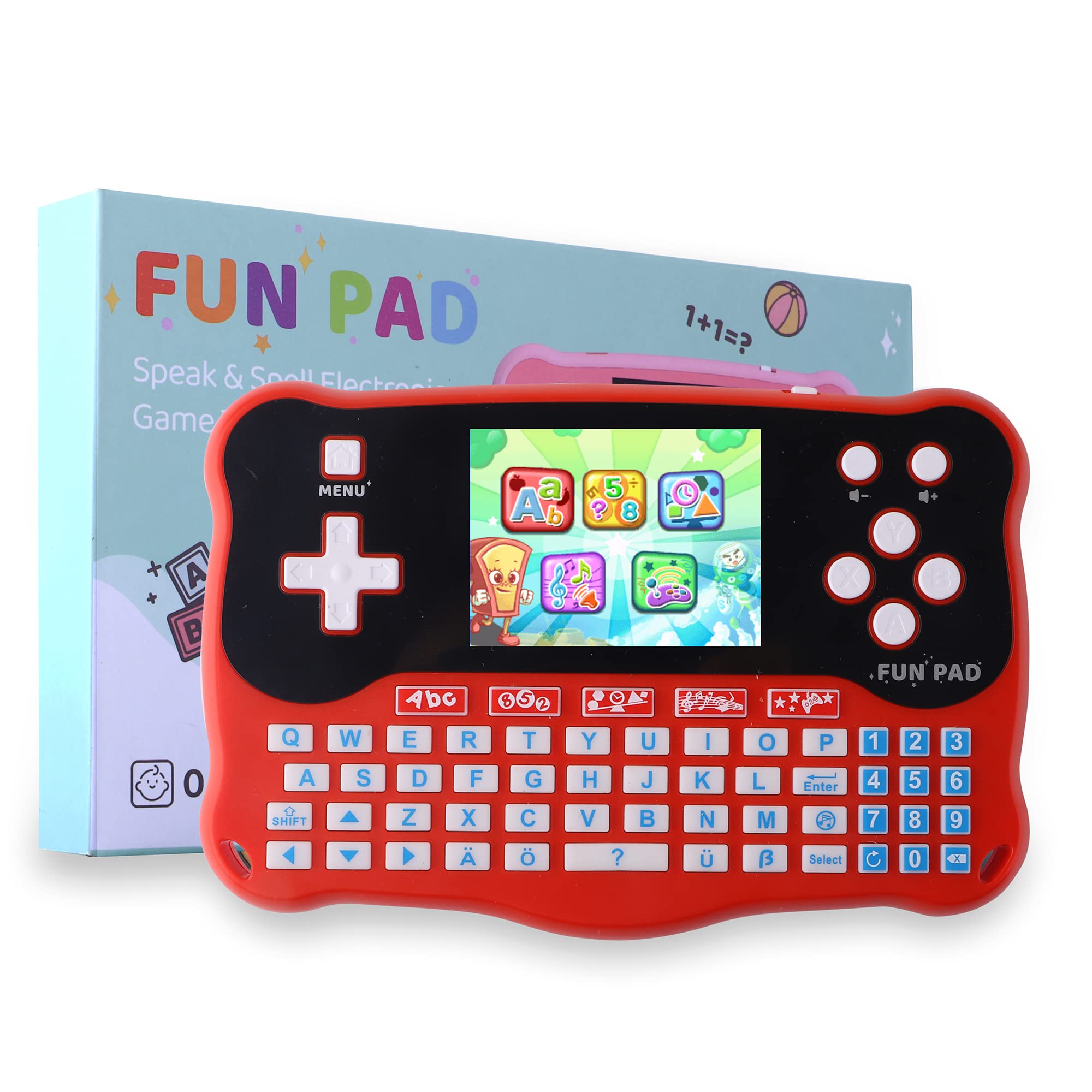 Kids Tablet/Baby Learning Pad with 102 Activities/Toddler Tablet with ABC/Words/Music/Math Interactive Educational Electronic Toys Gifts Handheld Game for Preschool Boys Girls Ages 3-12