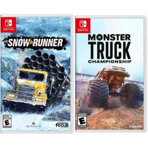 snowrunner (nsw) - nintendo switch and monster truck championship (nsw) - nintendo switch bundle