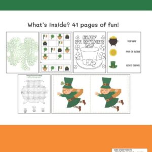 Fun-4-Kids St. Patrick's Day Activity Book: Trace • Color • Word Search • Crossword • Maze • And More! (Fun-4-Kids Activity Books)