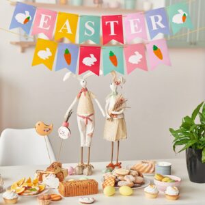 Happy Easter Banner, Easter Garland Banner for Easter Decorations Home Office School Outdoor Party Supply