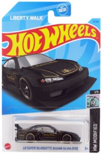 hot wheels - lb super silhouette nissan silvia (s15) - hw modified 1/5 - black - 2023 - mint/nrmint ships bubble wrapped in a sized box