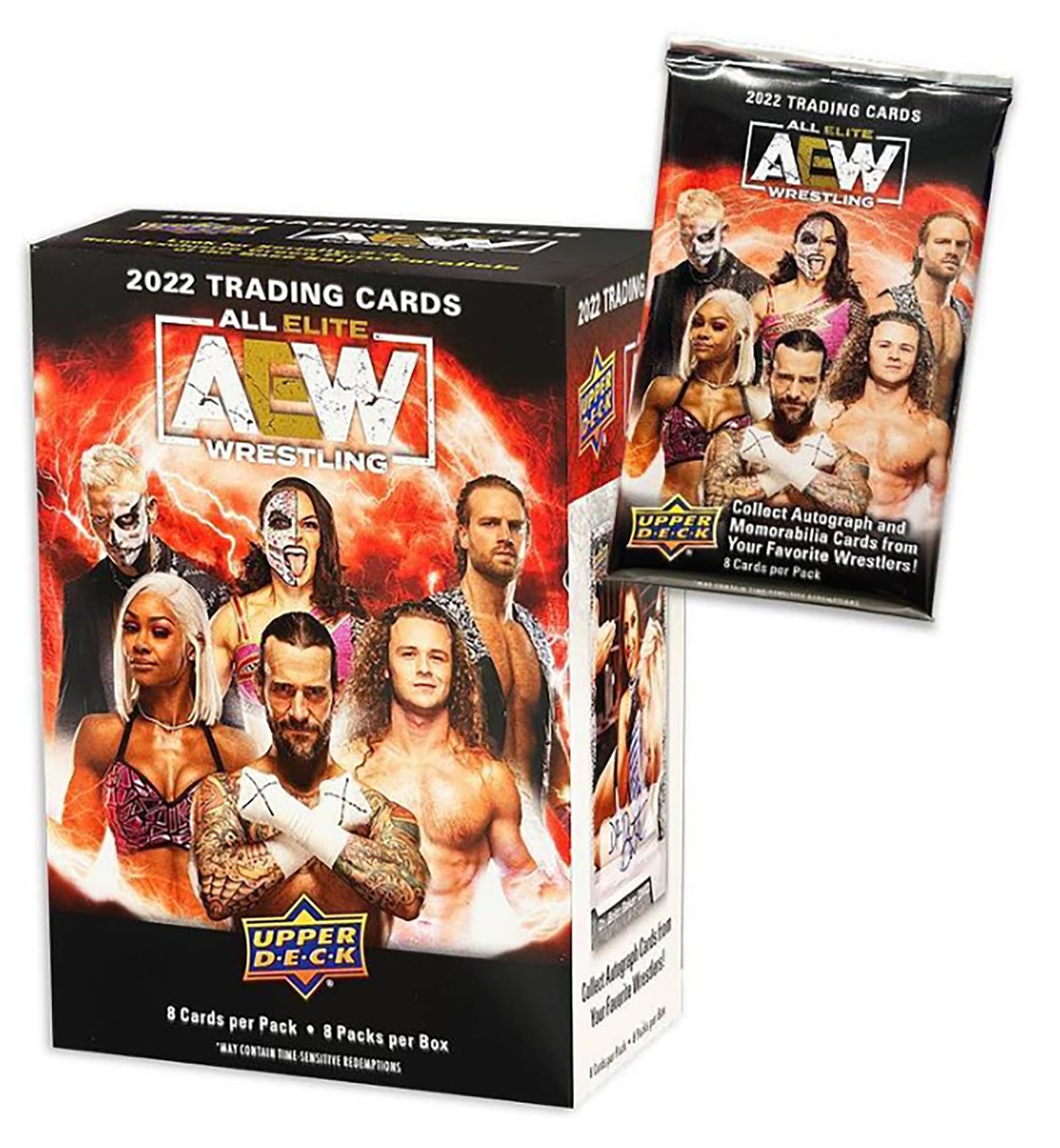 AEW Upper Deck 2022 Trading Cards - (Blaster Box of 8 Packs)