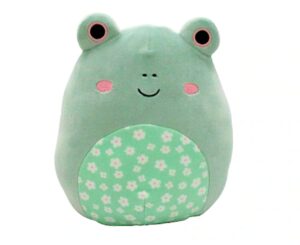 squishmallows 8" fritz the frog with floral belly