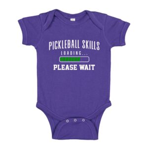 pickleball skills loading please wait baby bodysuit one piece 18 mo purple