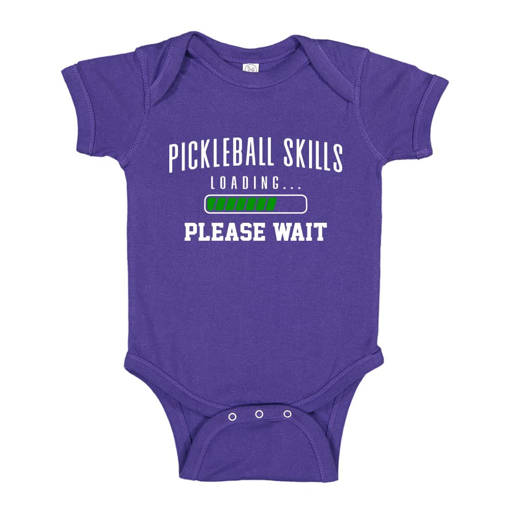 Pickleball Skills Loading Please Wait Baby Bodysuit One Piece 18 mo Purple