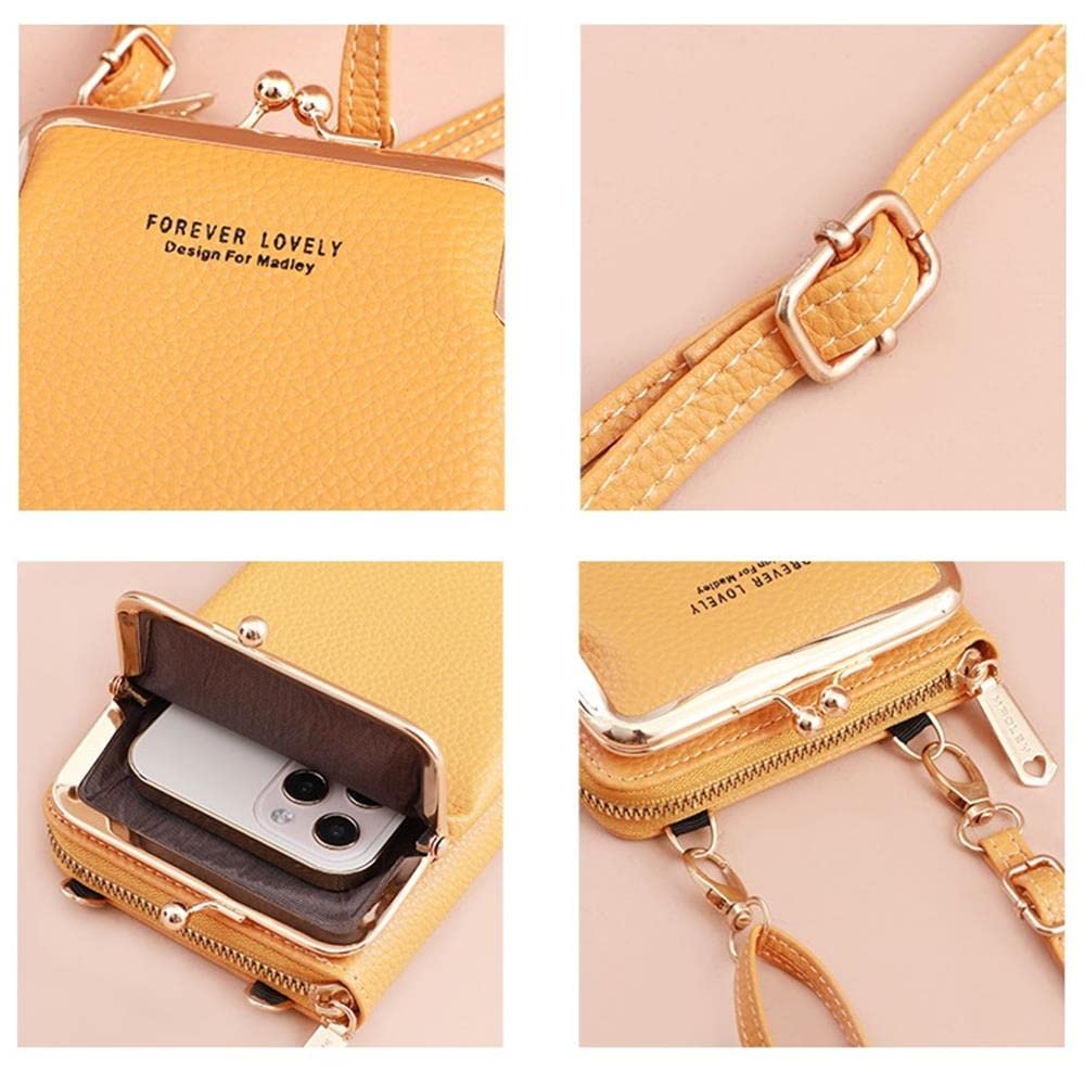 2023 Newest Phone Bag Purses, PU Leather Crossbody Wallet Purse With Phone Pocket, Travel Cell Phone Shoulder Bags For Women.