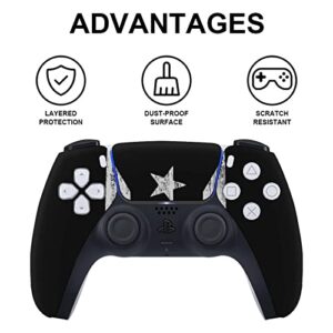 Puerto Rico Flag 3pcs Whole Body Decal Cover Sticker for PS5 Digital Edition for PS5 Console and Controller