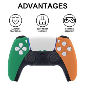 Ireland Shamrock Clover Flag 3pcs Whole Body Decal Cover Sticker for PS5 Digital Edition for PS5 Console and Controller