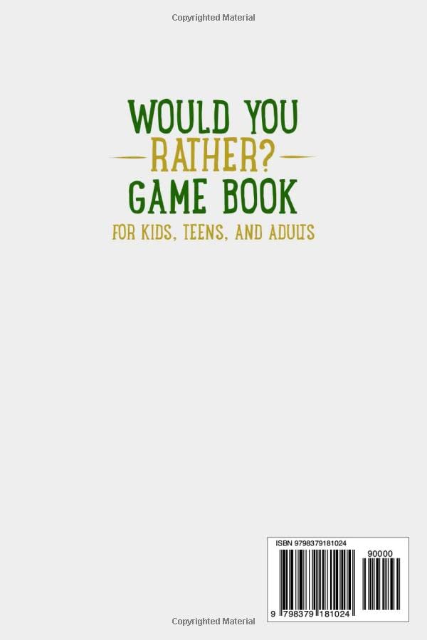 Would You Rather? Game Book for Kids, Teens, and Adults.: Includes 'Would You Rather?' questions and Easter trivia. (Would you rather? Game Book for kids 6-12 Years old)