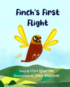 finch's first flight: how one little bird overcame his fear of flying.