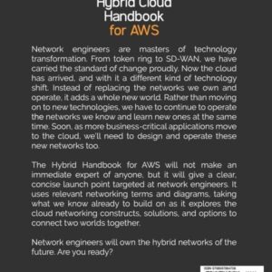 The Hybrid Cloud Handbook for AWS: AWS Cloud Networking for Traditional Network Engineers