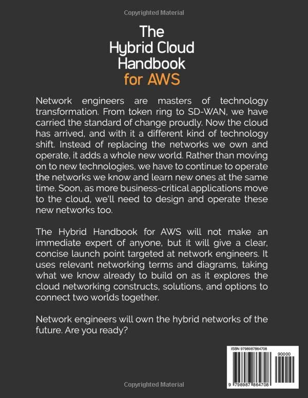 The Hybrid Cloud Handbook for AWS: AWS Cloud Networking for Traditional Network Engineers