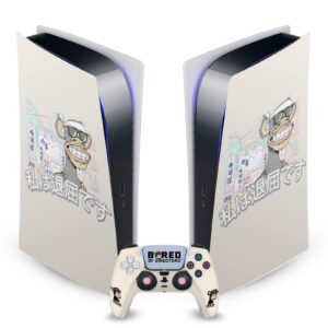 head case designs officially licensed bored of directors ape #2585 art vinyl faceplate sticker gaming skin decal compatible with sony playstation 5 ps5 digital edition console and dualsense controller