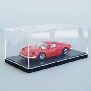 acrylic car model display box for1:43 car model display box with base transparent display show case for toy model cars miniature figure collectible