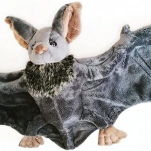 Enivtfz 12" Large Bat Plush Toys, Creepy Goth Bat Stuffed Animal Lifelike Bats Plushie Doll Gothic Bat Soft Hugging Plush for Halloween Easter Christmas Valentines Birthday Gift