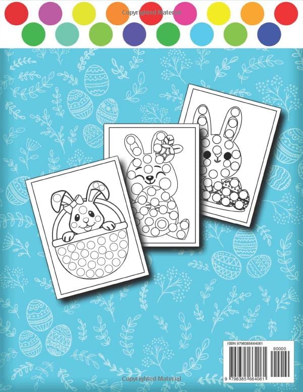 Easter Basket Stuffers For Toddler: Easter Dot Markers Activity Book For Toddlers