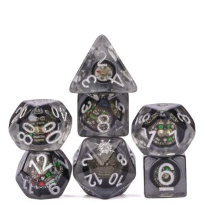 cusdie dnd dice set filled with compass polyhedral dice sets for dungeons and dragons playing dnd dice