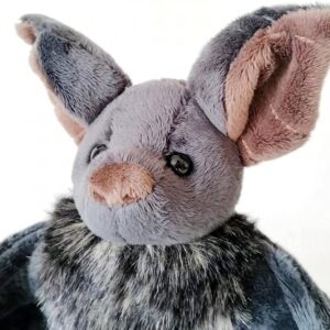 Enivtfz 12" Large Bat Plush Toys, Creepy Goth Bat Stuffed Animal Lifelike Bats Plushie Doll Gothic Bat Soft Hugging Plush for Halloween Easter Christmas Valentines Birthday Gift