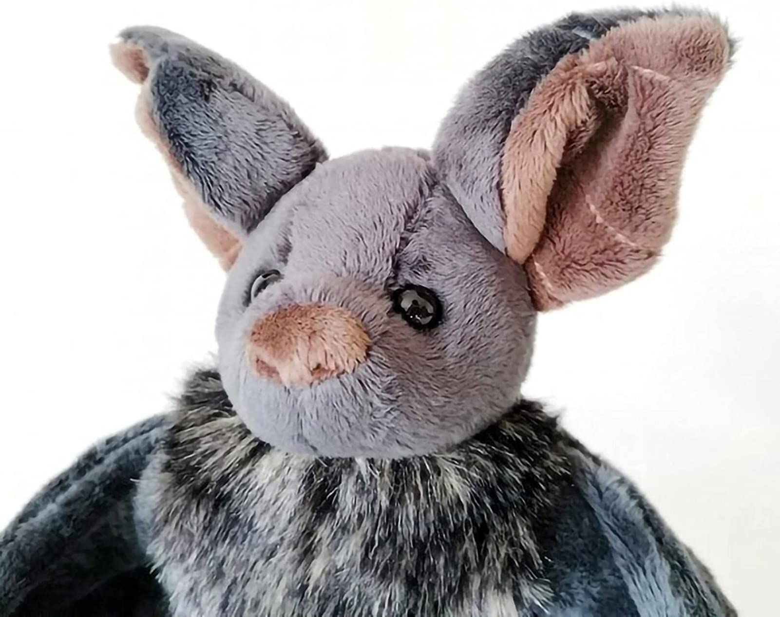 Enivtfz 12" Large Bat Plush Toys, Creepy Goth Bat Stuffed Animal Lifelike Bats Plushie Doll Gothic Bat Soft Hugging Plush for Halloween Easter Christmas Valentines Birthday Gift