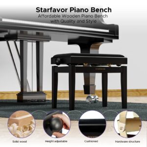 Starfavor 88 key Portable Digital keyboard piano with Piano Bench Adjustable