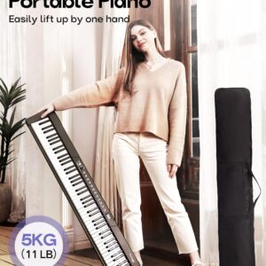 Starfavor 88 key Portable Digital keyboard piano with Piano Bench Adjustable