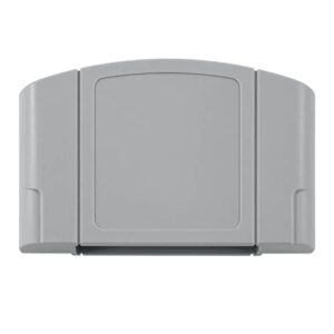 PRYMALL N64 Game Cartridge Shell with Custom Printed Label (Regular, Gray)