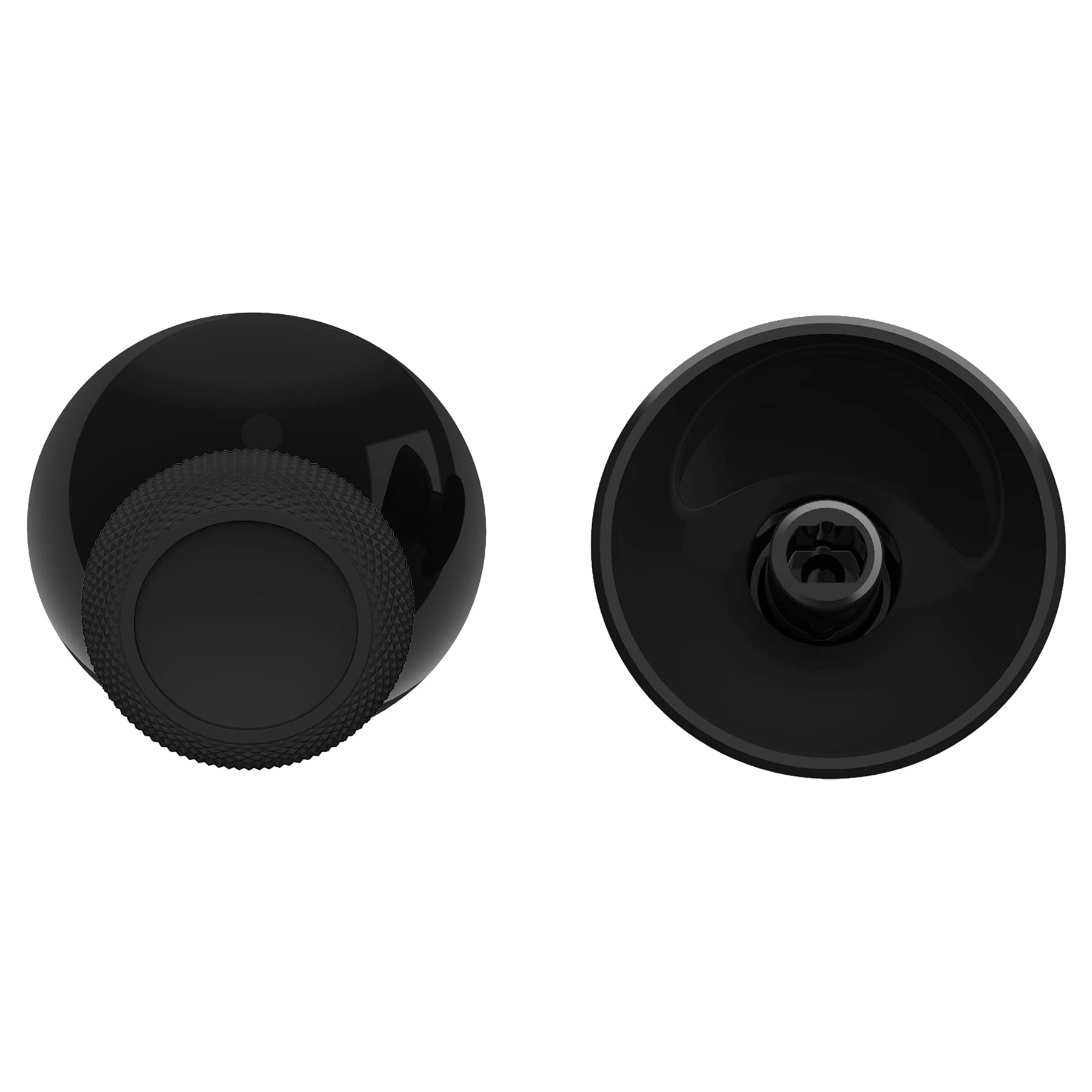 eXtremeRate Black Thumbsticks + Replacement Buttons for Xbox One S, Xbox One X Controller