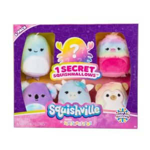 squishville by original squishmallows garden squad plush - six 2-inch squishmallows plush including elysa, ludwig, rayford, rutabaga, sakina, and 1 surprise - toys for kids