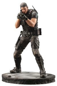 kotobukiya resident evil: vendetta – chris redfield artfx statue (renewal package ver.)