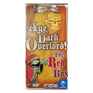 pendragon game studio aye, dark overlord! the red box - card game, fantasy party game filled with humor, rpg game, pendragon game studio, for 4-7 players, 30-60 minute playing time, ages 14+