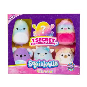 squishville by original squishmallows fun & fabulous squad plush - six 2-inch squishmallows plush - toys for kids