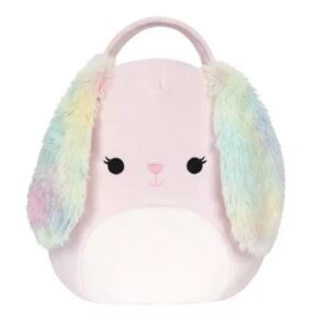 squishmallow 10" bop the bunny easter basket treat pail plush