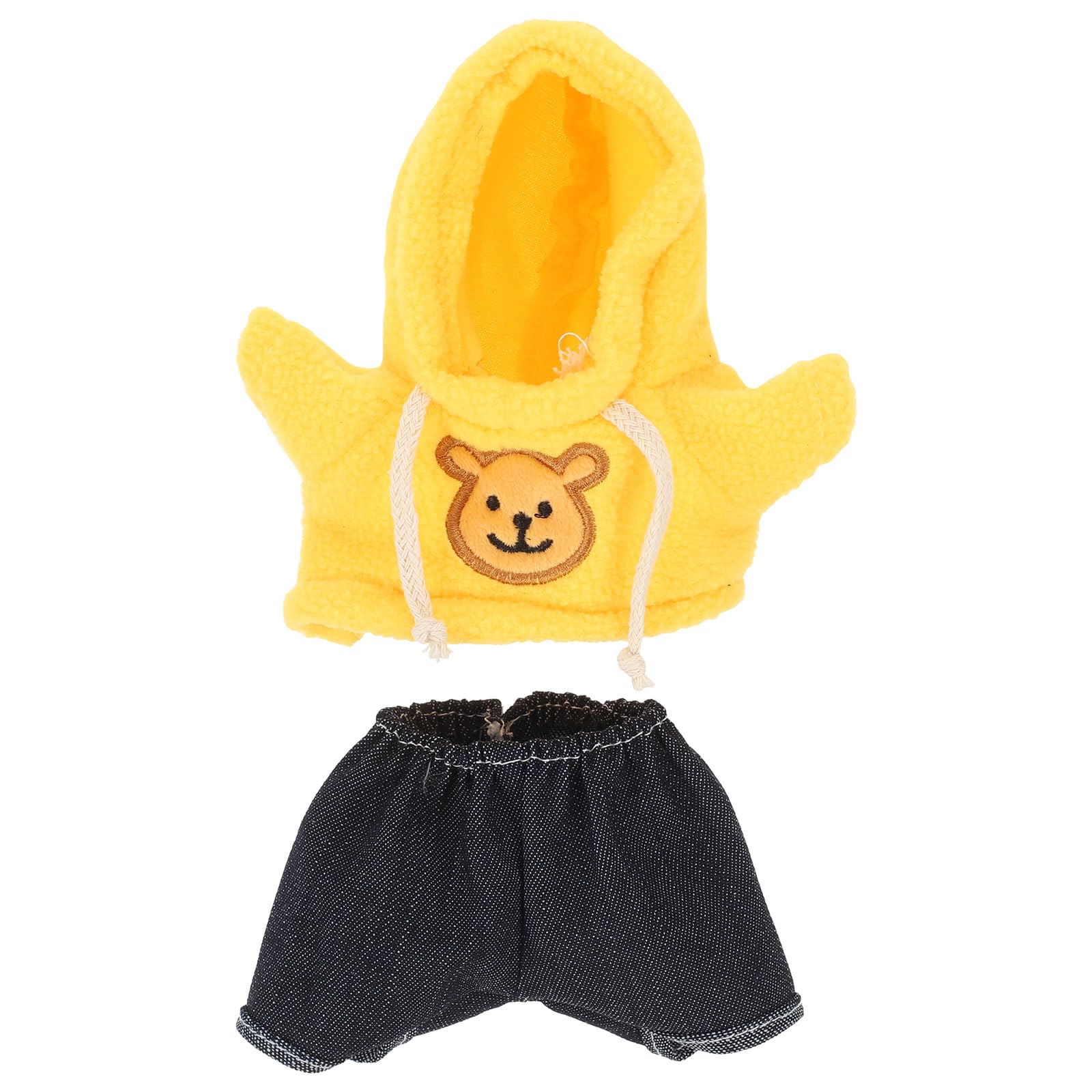 Toyvian Bear Doll Clothes Trousers Set Make Your Own Animals Outfits Plushie Sweater Hoodie Pants Accessories for DIY Stuffed Animals Kids Toy