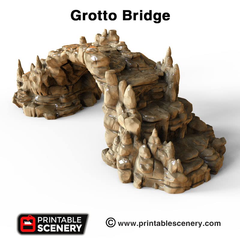 Goblin Grotto Bridge DND Terrain for Dungeons and Dragons Terrain, D&D, Pathfinder, Warhammer 40k, Miniatures, D and D, Dungeons and Dragons Gifts, Dungeon Master