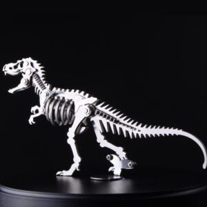 jomiod 3d metal puzzle tyrannosaurus rex model kit, mechanical metal model kits, 3d puzzles to build for adults brain teaser puzzles toys, diy animal art craft decoration