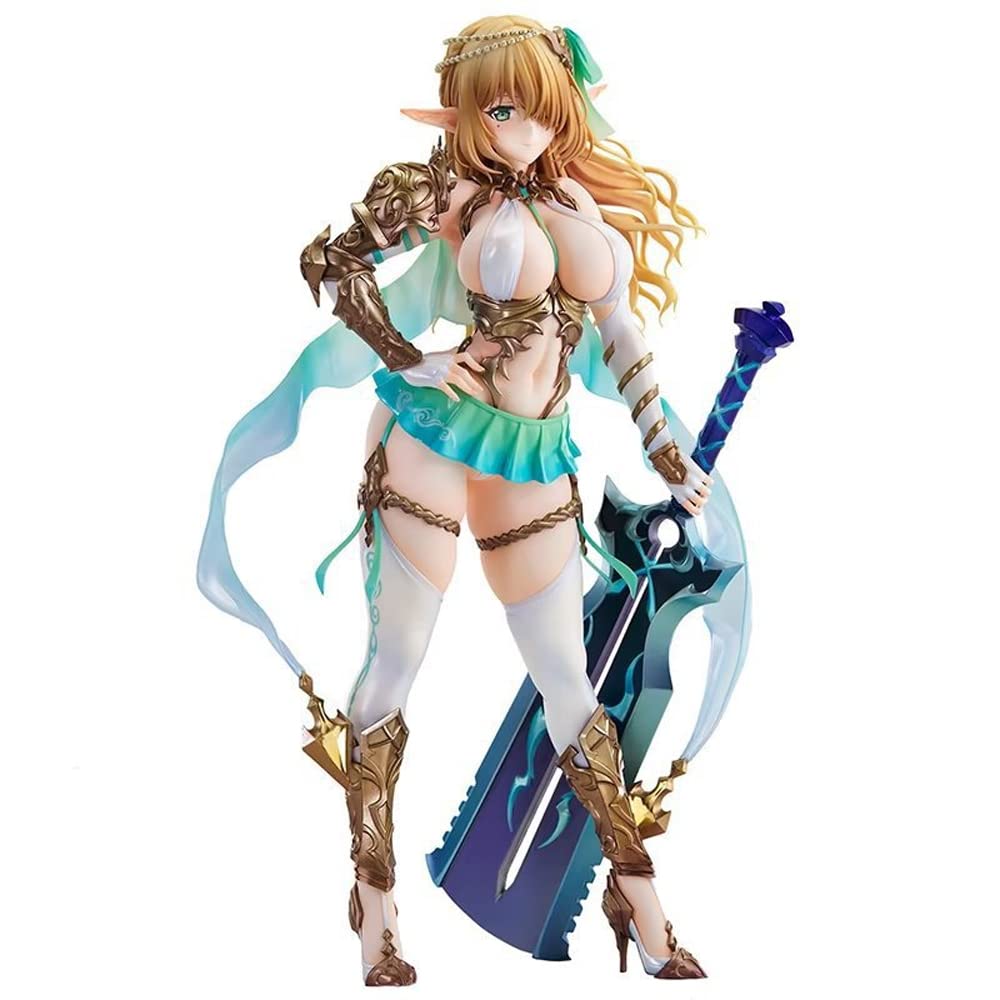 SAOPAN Anime Girl Figure Original Character Elf Cecile - 1/6 Action Figure Home Decor Collectible Figurines Model Toy Gifts Box Packing (Luxury Soft Ver.)