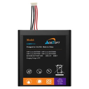 large capacity boosting acesoft 4600mah replacement li-polymer li_ion battery compatible with nintendo switch oled heg-001 game console